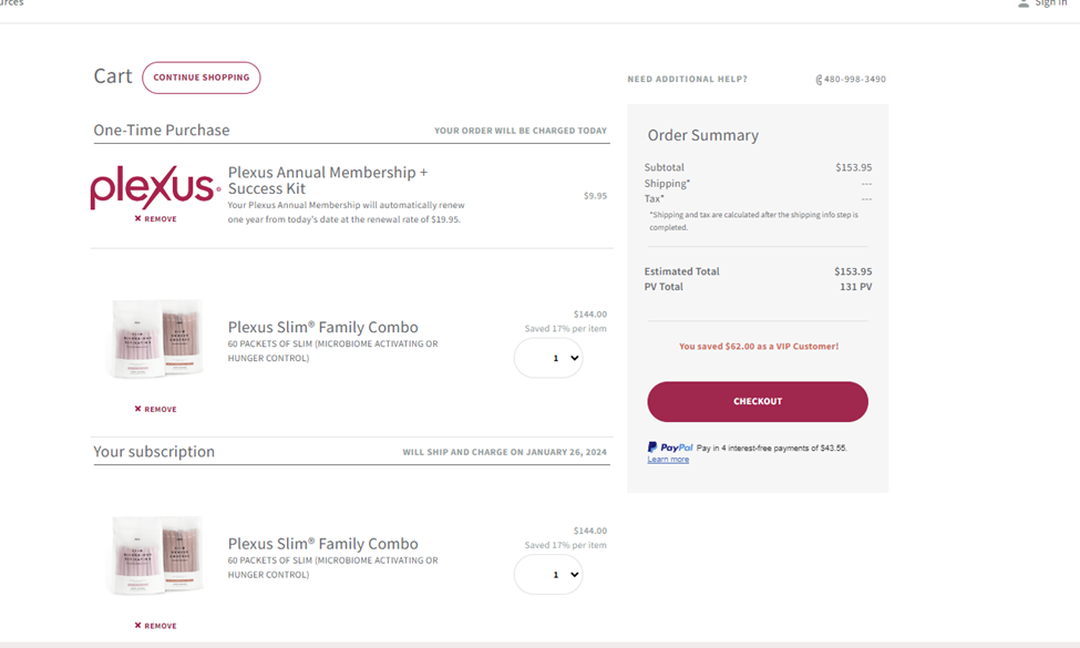Share A Cart – Plexus Worldwide