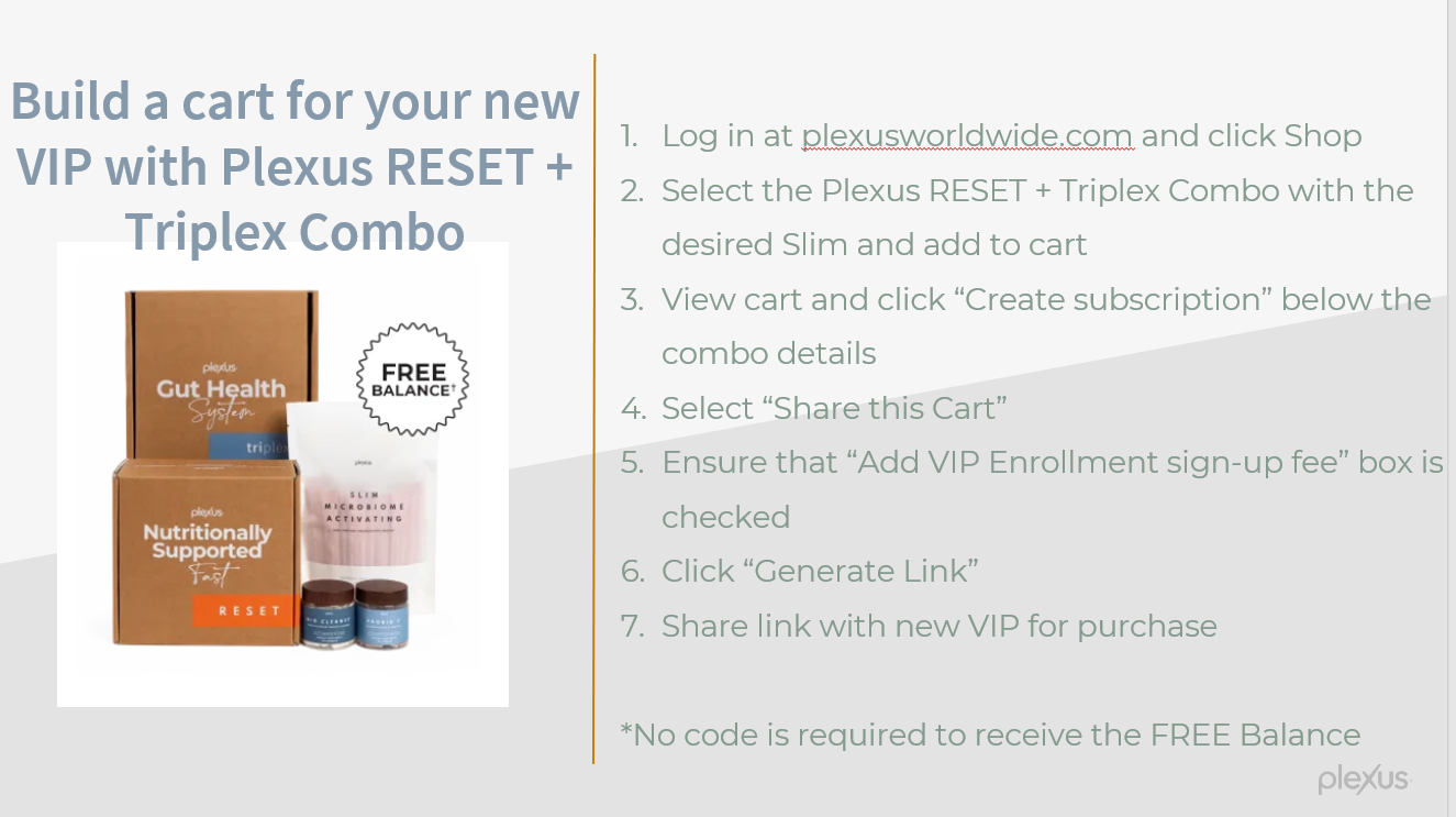 Share A Cart – Plexus Worldwide